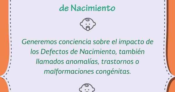 Defectos de nacimiento se pueden prevenir, tratar y rehabilitar
