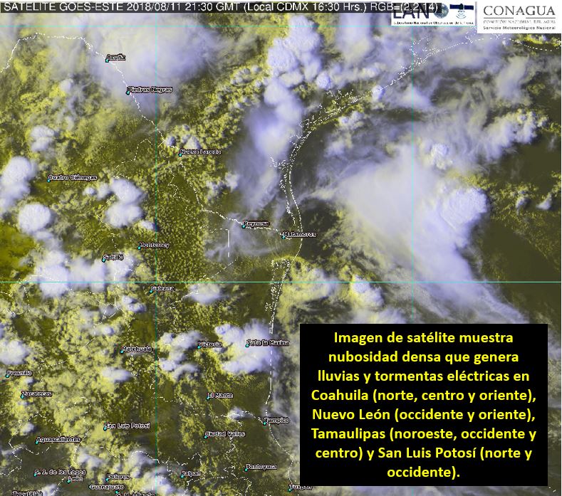 Pronostican vientos fuertes y posibles granizadas en algunas zonas de SLP