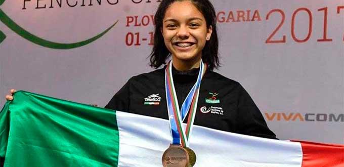 Natalia Botello gana bronce en esgrima