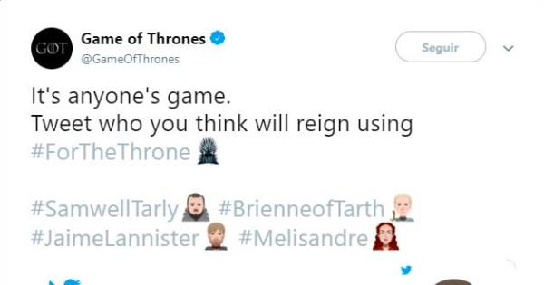 Twitter lanza emojis para última temporada de Game of Thrones