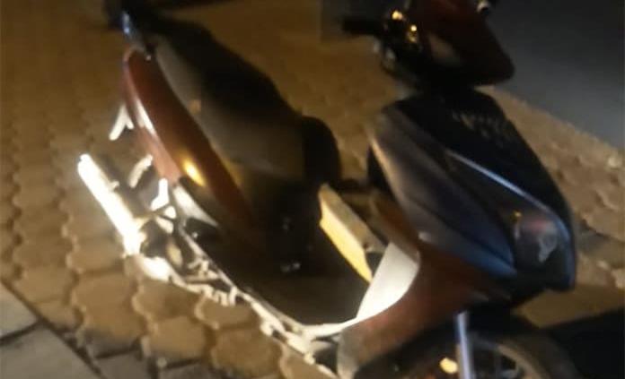 Cae sujeto con motocicleta robada Cae sujeto con motocicleta robada