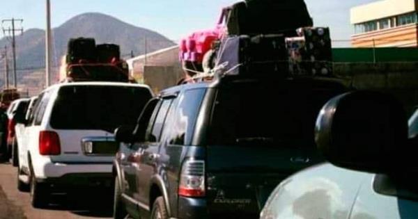 Escoltan caravanas de paisanos en el libramiento oriente