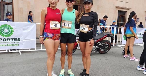 Selene Ramos y Andrés Leíja, los ganadores de la Carrera Canchola