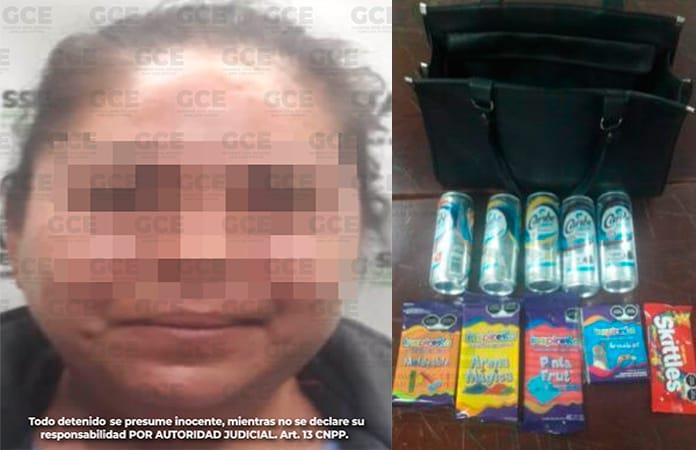 Fardera es arrestada con todo y el botín