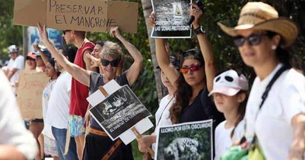 Protestan por daños del Tren Maya