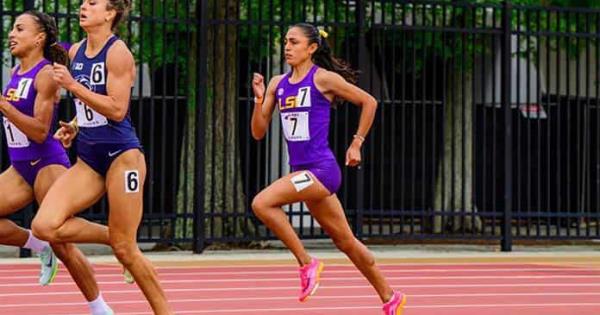Rangel-Batres establece récord LSU de 1,500 m