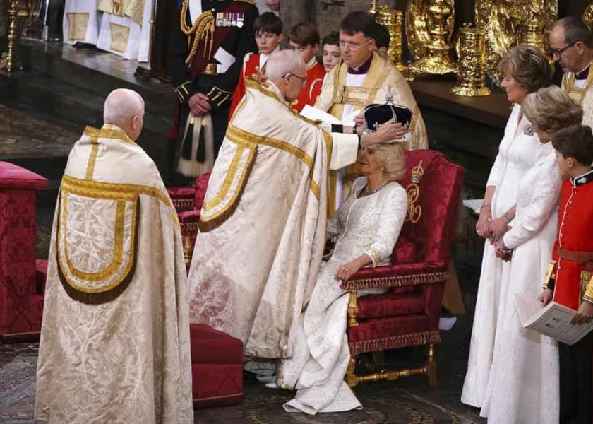 Camila es coronada como reina del Reino Unido