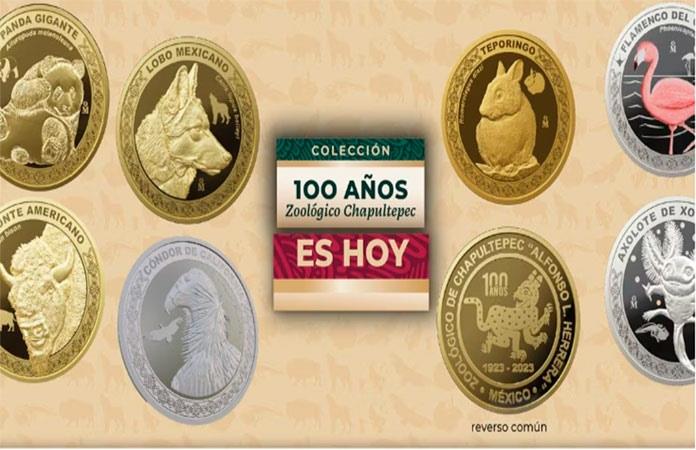 Disponible, edición especial de monedas del Zoológico de Chapultepec