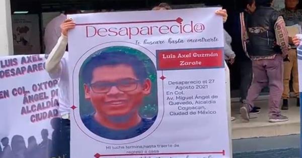 Familiares exigen a la FGJCDMX localizar a Luis Axel