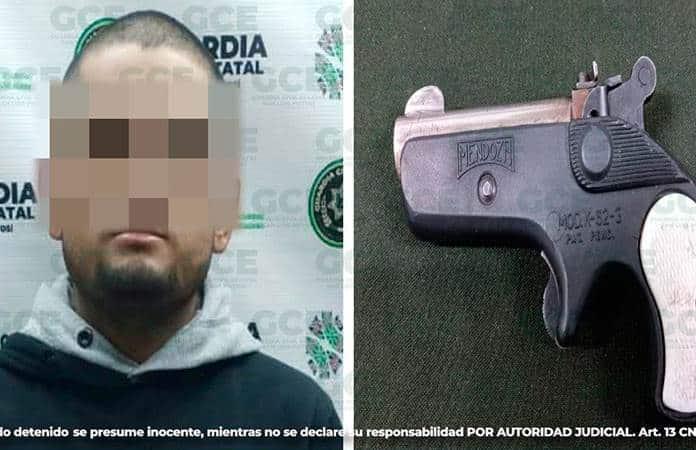 Con pistola deportiva, sujeto es apresado