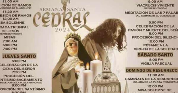 Dan a conocer los eventos de Semana Santa