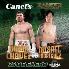 Pelea entre Omar Chávez y Misael Rodríguez en Arena Potosí