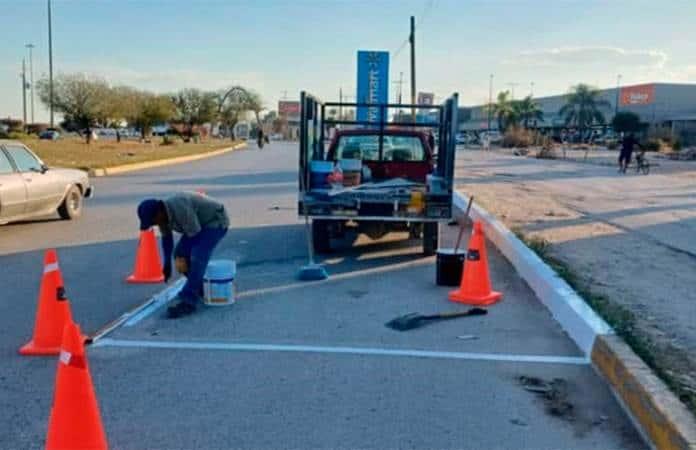 Delimitan área para aparcar para los tráileres