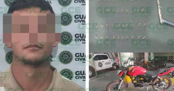 Hampón cargaba dos “cachimbas” en Villa de Pozos