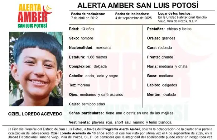 Activan Alerta Ámber para localizar a menor