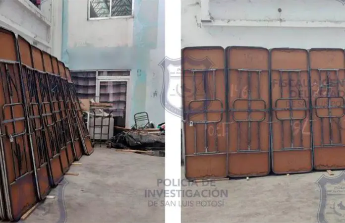 En cateo, recuperan mesas robadas