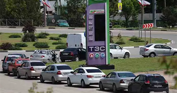 Crimea vive falta de combustibles